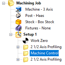MILL Module > Creating Machining Operations > Create Miscellaneous Operations > Machine Control